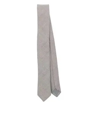 Eleventy Wool Tie - Grey