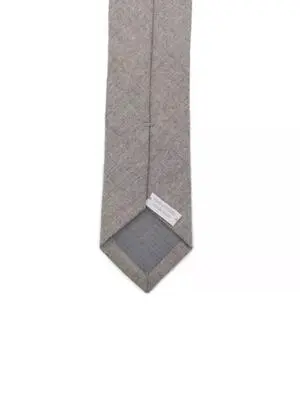 Eleventy Wool Tie - Grey