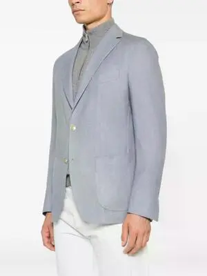 Eleventy Patch-pocket Single-breasted Blazer