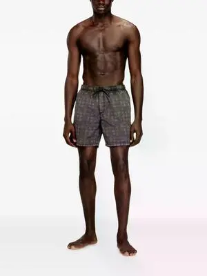 DIESEL® Drawstring Denim-effect Swim Shorts