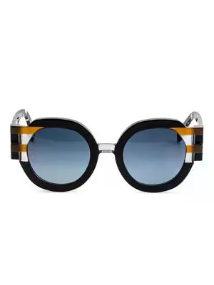 FACE À FACE Faces2 Round-frame Sunglasses - Black