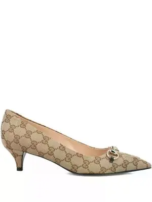 Gucci 45mm Horsebit Patterned Pumps