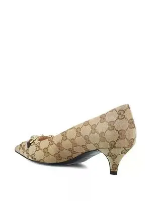 Gucci 45mm Horsebit Patterned Pumps