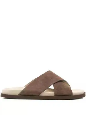 Brunello Cucinelli Crossover Sandals For Men