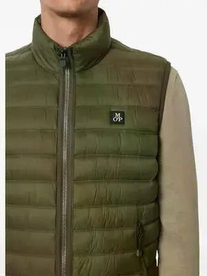 Marc O'polo Quilted Zip-up Gilet - Green