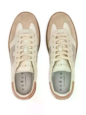 Hogan H698 Leather Platform Sneakers