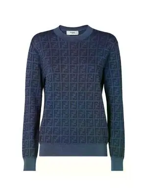 Fendi Patterned Sweater - Blue
