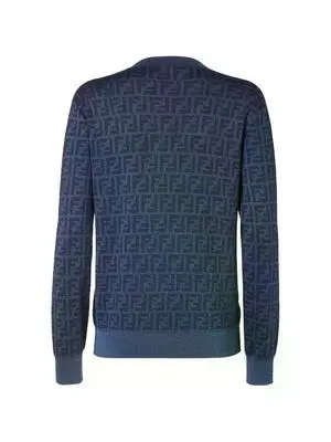 Fendi Patterned Sweater - Blue