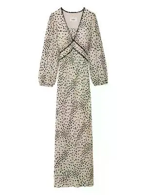 Ba&sh Polka-dot V-neck Maxi Dress