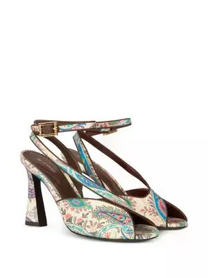 Etro Printed Ankle-strap Sandals