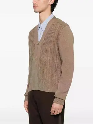 FURSAC V-neck Zip-up Cardigan