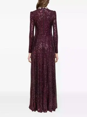 NISSA Sequin-embellished Maxi Dress