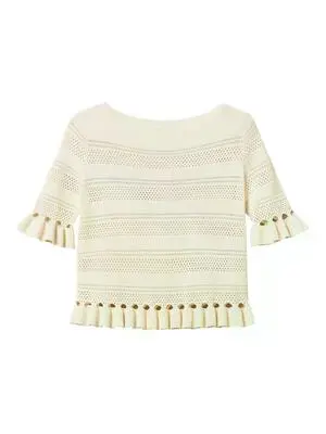 TWINSET Ruffled Knit Top