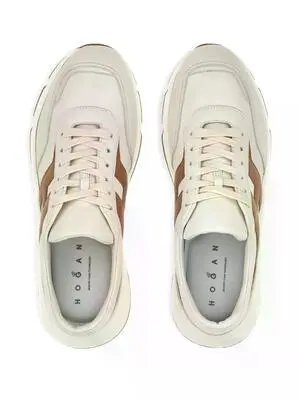 Hogan Logo Appliqué Sneakers - Neutrals