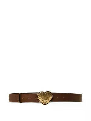 TWINSET Heart Leather Belt - Brown