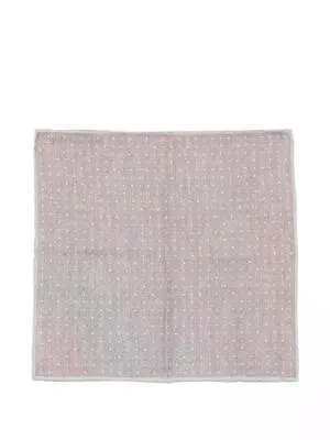Eleventy Polka-dot Pocket Square - Grey