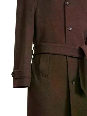 D4.0 Belted Coat - Brown