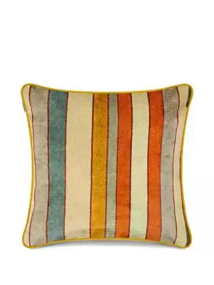 Etro Floral-motif Striped Cushion