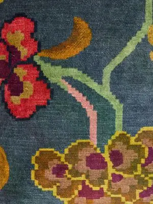 Etro Floral-motif Striped Cushion