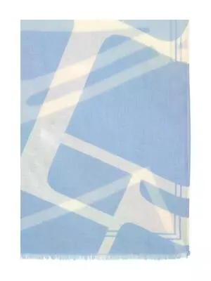 Marc O'polo Monogram-print Scarf - Blue