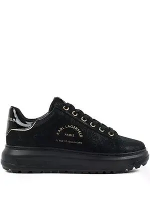 Karl Lagerfeld Logo Eyelet Trainers