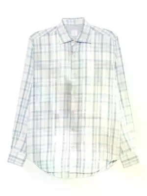 Eleventy Checked Long-sleeve Shirt