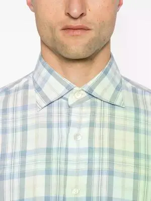 Eleventy Checked Long-sleeve Shirt