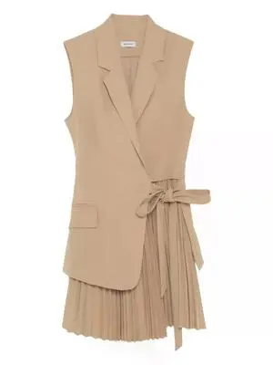 Simkhai Eman Pleated Mini Dress