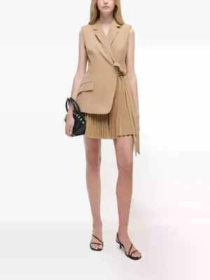 Simkhai Eman Pleated Mini Dress
