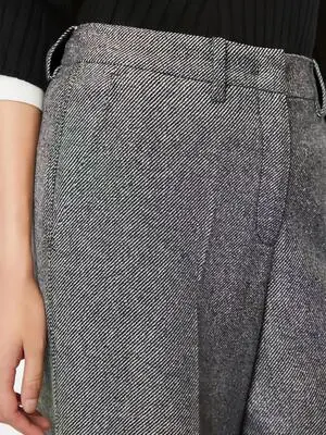 Marc O'polo Pleated Wide-leg Trousers - Grey