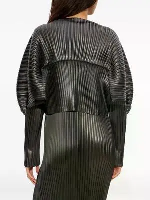 Issey Miyake Buttoned Pleated Top