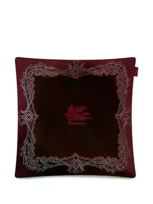 Etro Pegaso-embroidered Cushion - Red