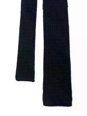 Eleventy Knitted Cashmere Tie - Blue