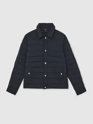 REISS Harrison Quilted Hybrid Jacket