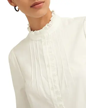 HOBBS LONDON Trinity Ruffle Trim Blouse
