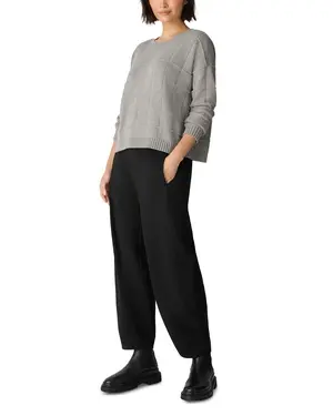Eileen Fisher Pointelle Grid Sweater
