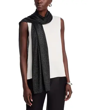 Eileen Fisher Bloomingdale's Wool Shimmer Scarf Exclusive - Black