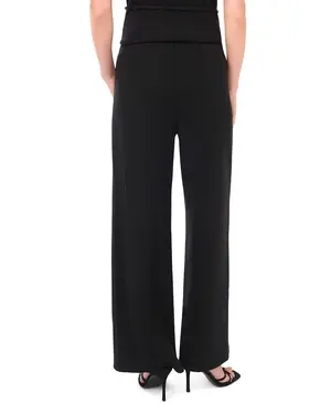Vince Camuto Wide-leg Pull-on Pants - Rich Black