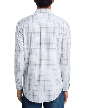 Peter Millar Warren Crown Long Sleeve Button Front Shirt - Navy