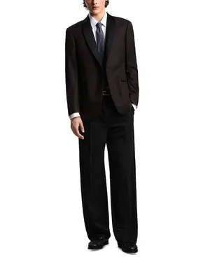 Emporio Armani New York Regular Fit Micro Jacquard Cotton Dress Shirt - Multi