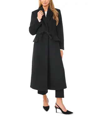 Ted Baker London Wool-blend Coat With Bow Detail