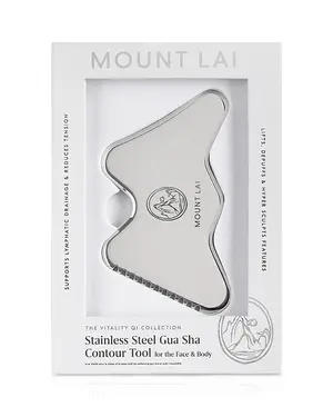 MOUNT LAI Vitality Qi Stainless Steel Gua Sha Contour Tool - No Color