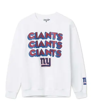 Junk Food Clothing Nfl New York Giants Fleece Sweatshirt - White