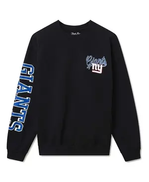 Junk Food Clothing Nfl New York Giants Glitter Fleece Sweatshirt - Black