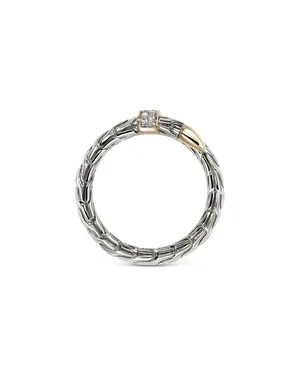 John Hardy Diamond Spear Ring - Silver