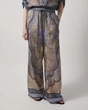 Zimmermann Wanderlust Relaxed Pant - Blue