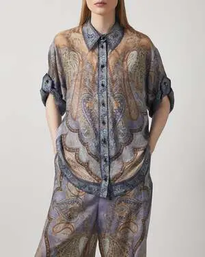 Zimmermann Wanderlust Short Sleeve Shirt