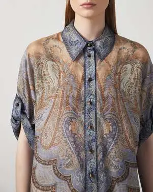 Zimmermann Wanderlust Short Sleeve Shirt