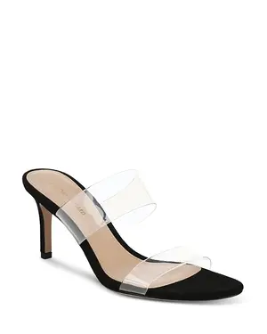 Veronica Beard Asha 75 Sandals - Clear/black