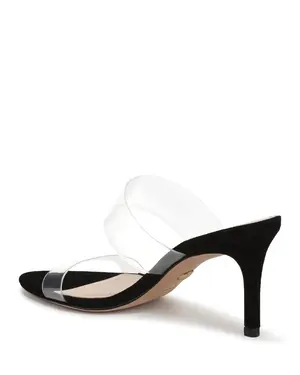 Veronica Beard Asha 75 Sandals - Clear/black